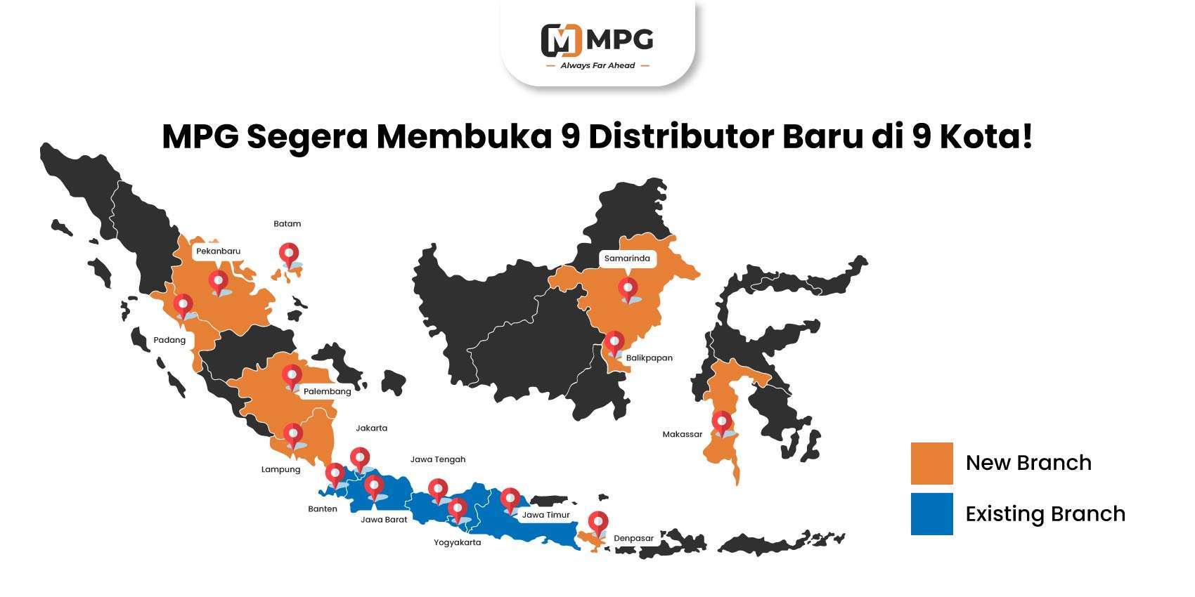 MPG Segera membuka 9 Distributor Aluminium baru di Sumatera, Kalimantan, Sulawesi, dan Bali - MPG